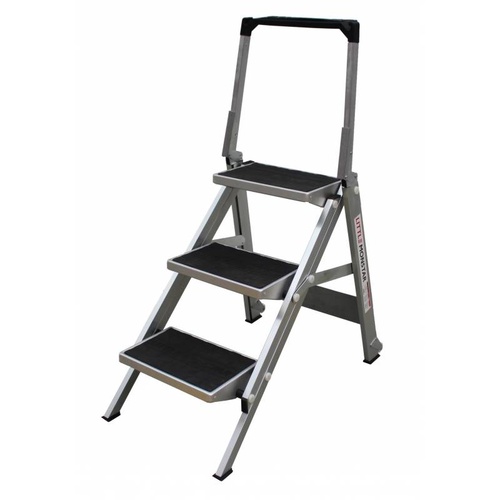 3 Step Compact Step Ladder Little Monstar - 150kg rated - LITTLE MONSTAR