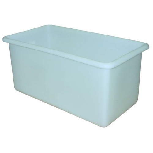 250L Plastic Rectangular Tank - 1030 X 510 X 495mm - White